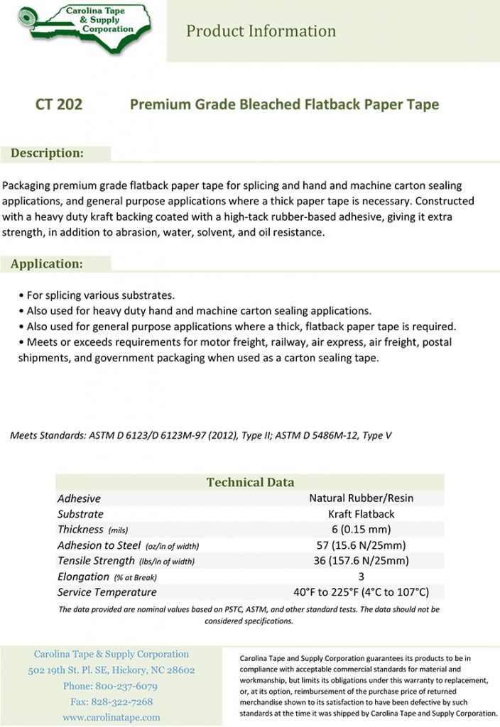 200 Series - Carolina Tape